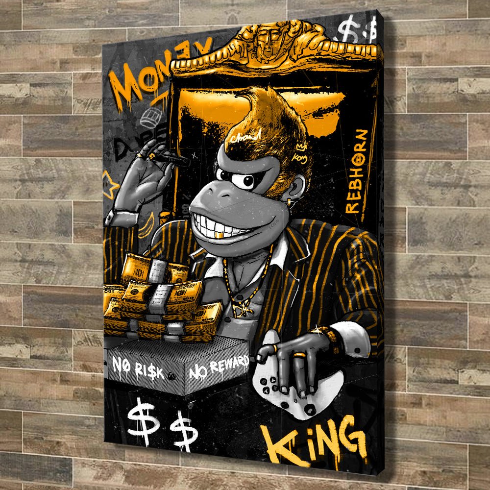 No Risk, No Reward Motivational Canvas Wall Art – REBHORN DESIGN