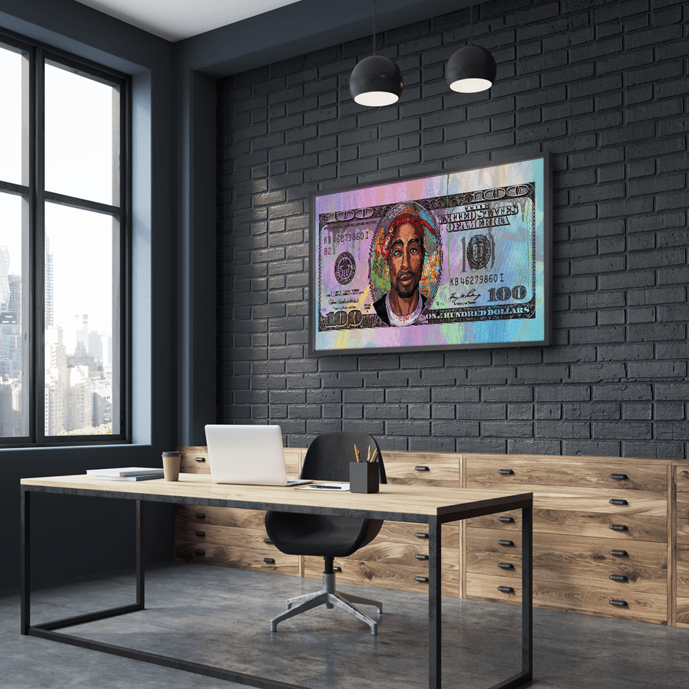 2Pac Money Modern Day Canvas Wall Art – REBHORN DESIGN