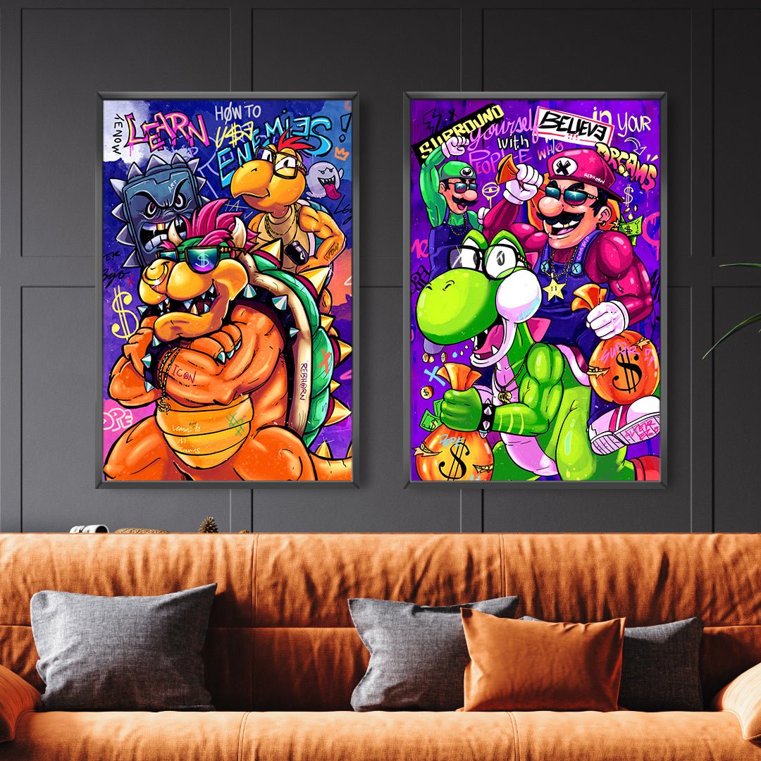 Control Your Network (Mario Kart Inspo) Motivational Wall Art Set ...