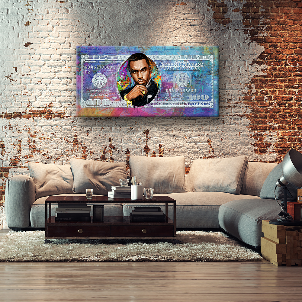Diddy Money Modern Day Canvas Wall Art – REBHORN DESIGN