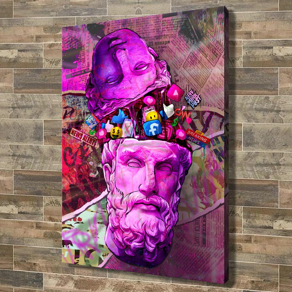 Don'T Get Brainwashed Modern Day Canvas Wall Art – REBHORN DESIGN