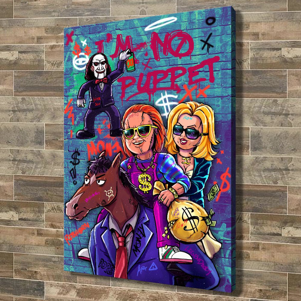I'm No Puppet Canvas Wall Art – REBHORN DESIGN