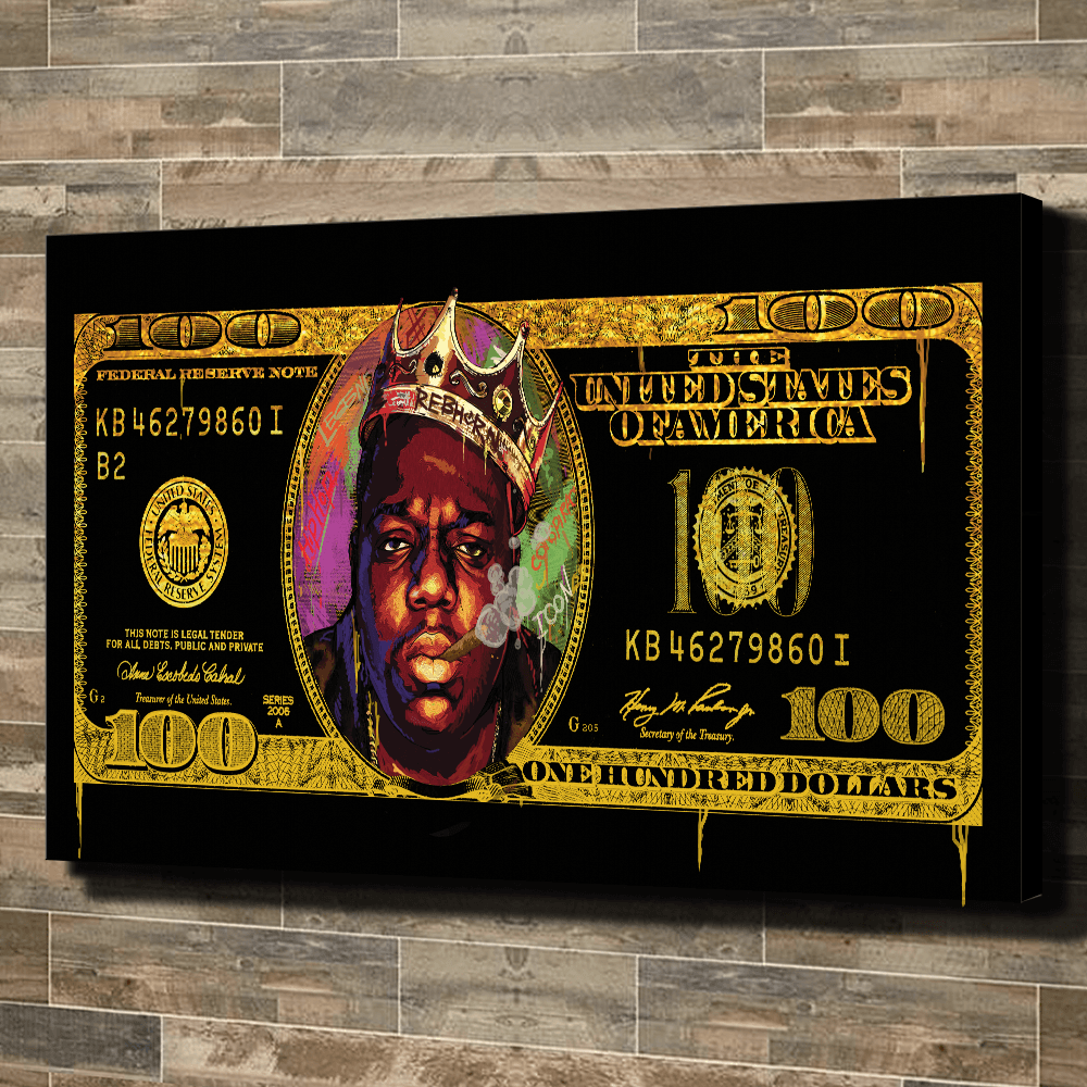 Notorious Money Modern Day Canvas Wall Art – REBHORN DESIGN