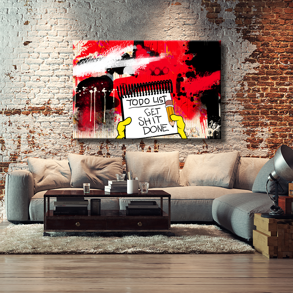 To Do List Modern Day Canvas Wall Art – REBHORN DESIGN